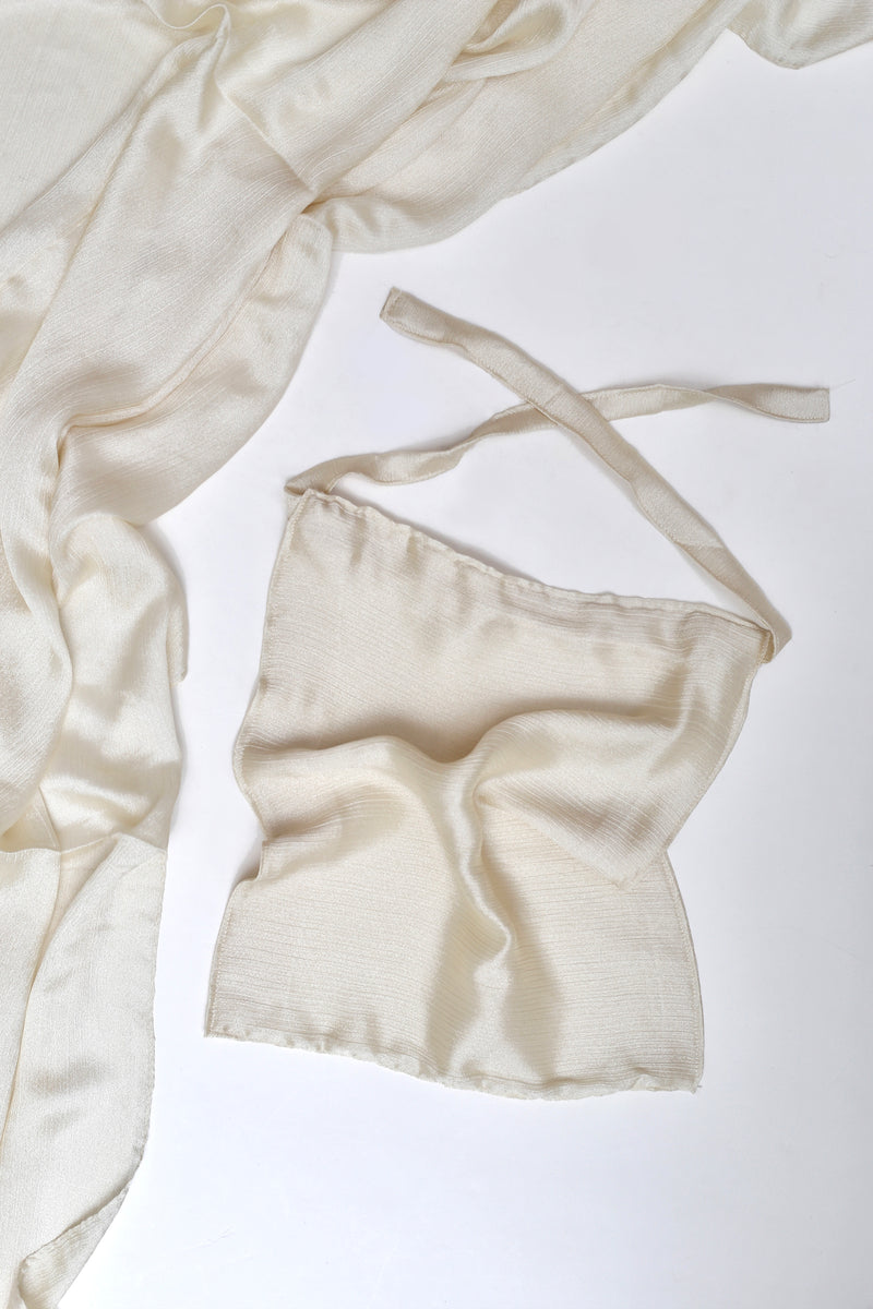 Hijab + Niqab Silk - Cream – Kyaari Fashion